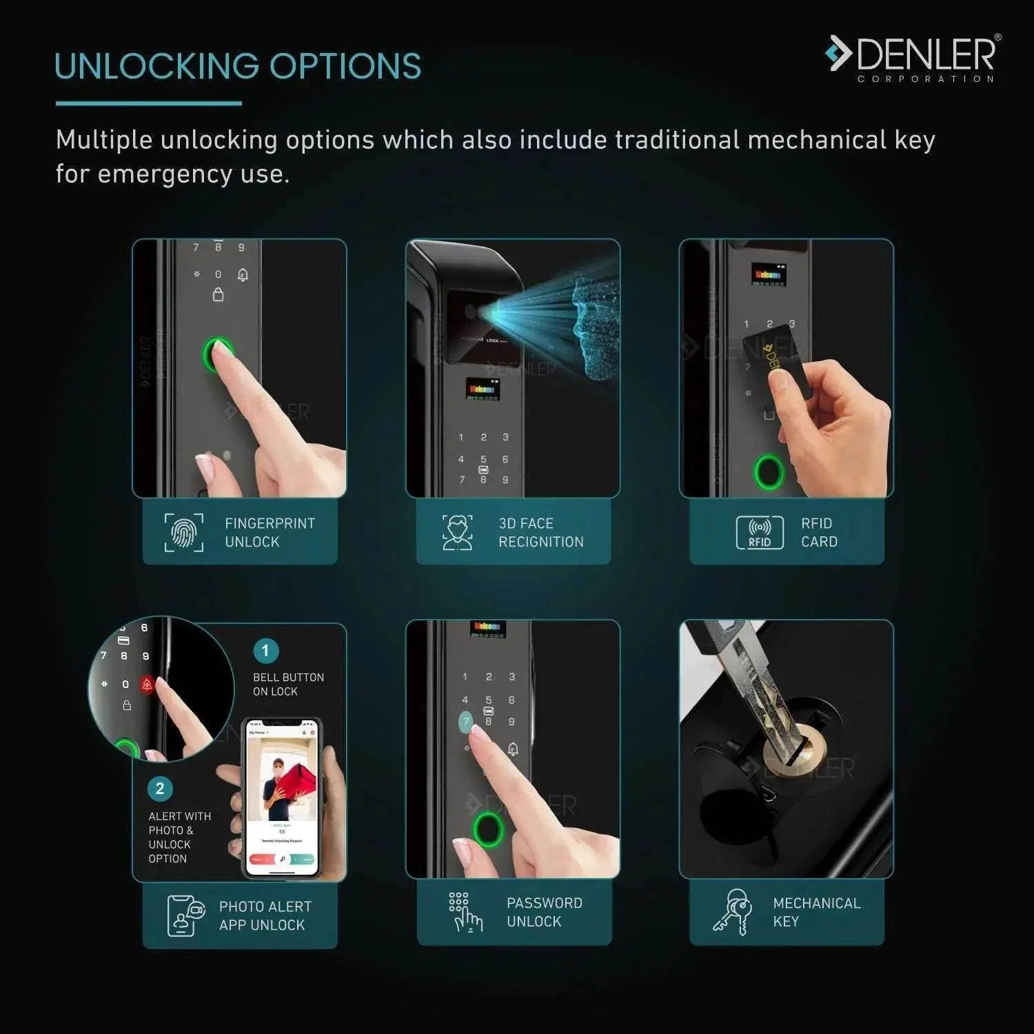 Denler F6 Smart Door Lock - Advanced Security Solution