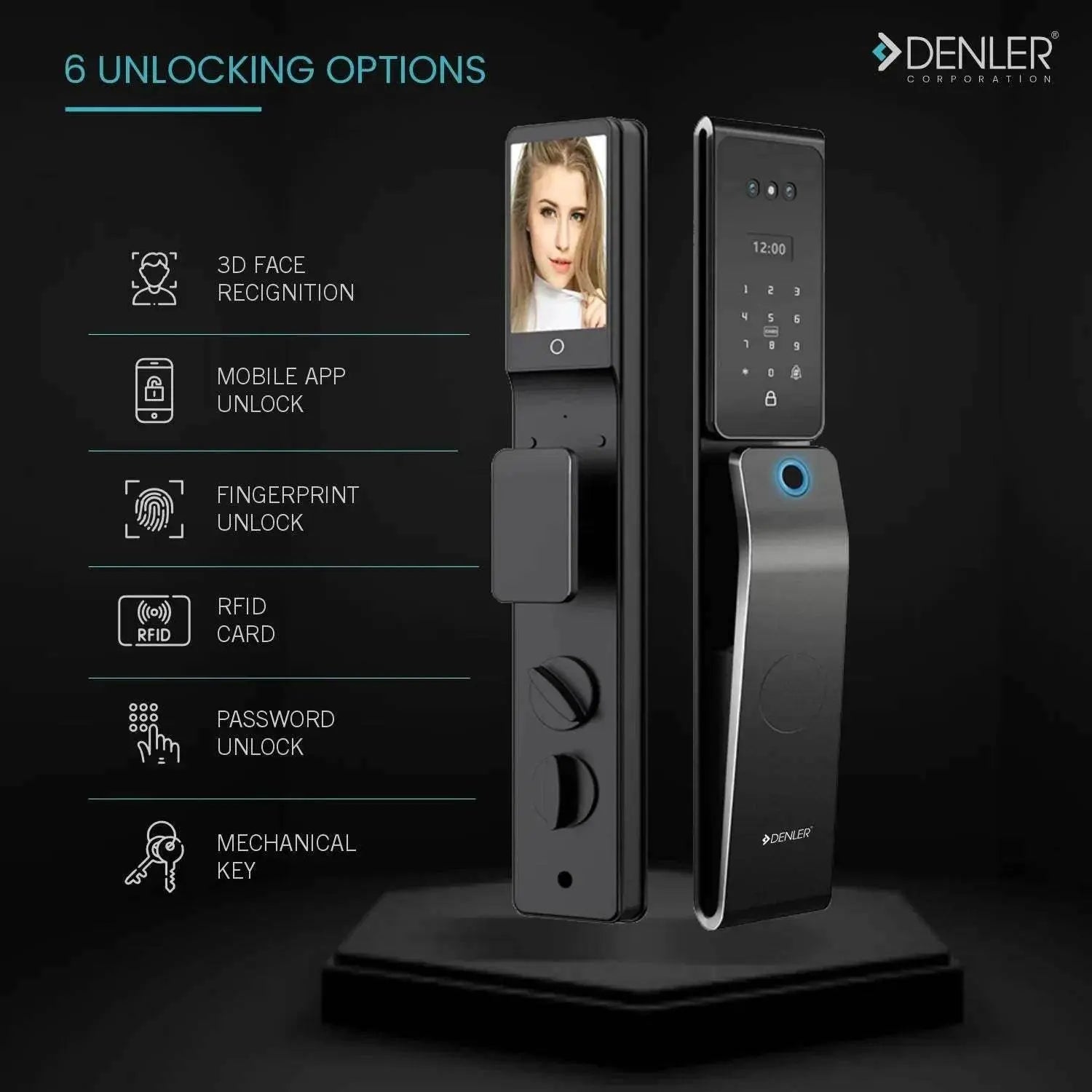 Denler FLv8 Smart Door Lock - Secure Your Home