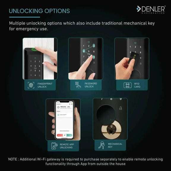 Denler GL1 Fingerprint Lock - Smart and Secure Access